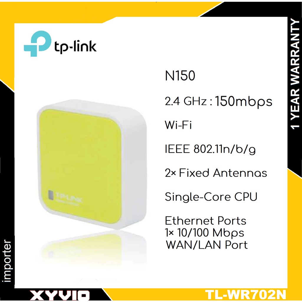 TP-LINK Mini Pocket Router TL-WR702N 150Mbps Wireless N Nano Router ...