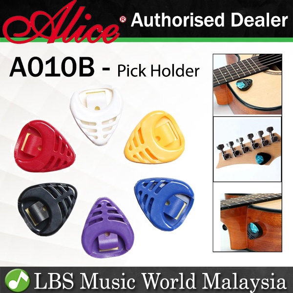Alice A010B Guitar Pick Holder Pick Case Stick on Guitar Fit up to 3 ...
