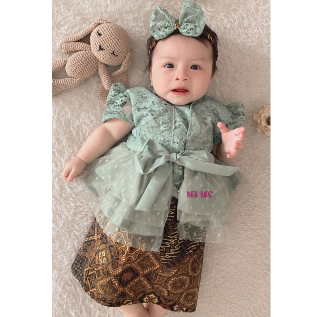Baby Kebaya New Born Kebaya/ Maheswari Children's Kebaya Brown Skirt by ...