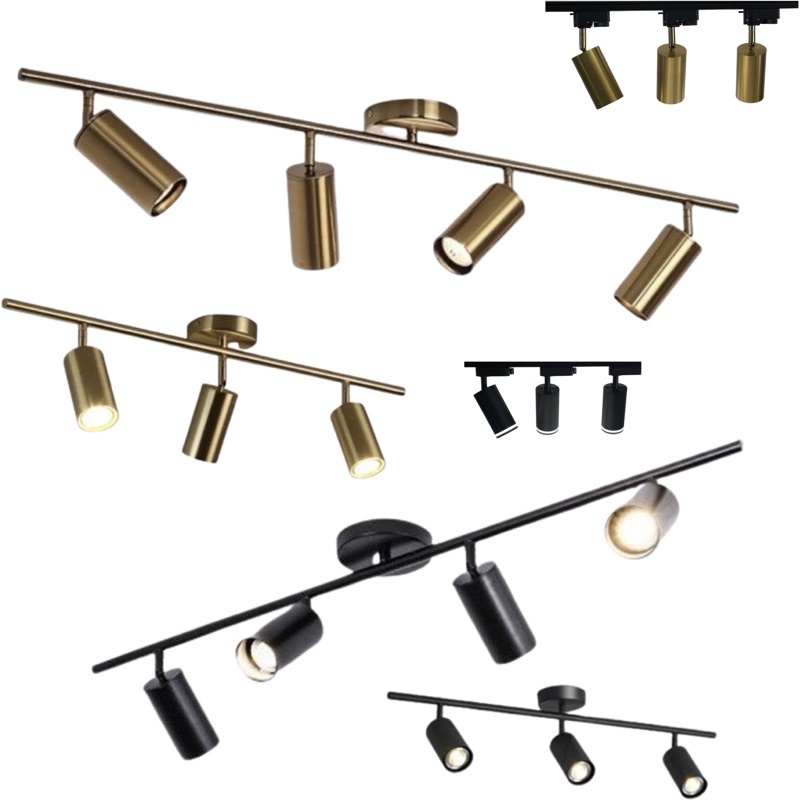 Track Light Can Changeable Bulb Combo Set | Shopee Malaysia
