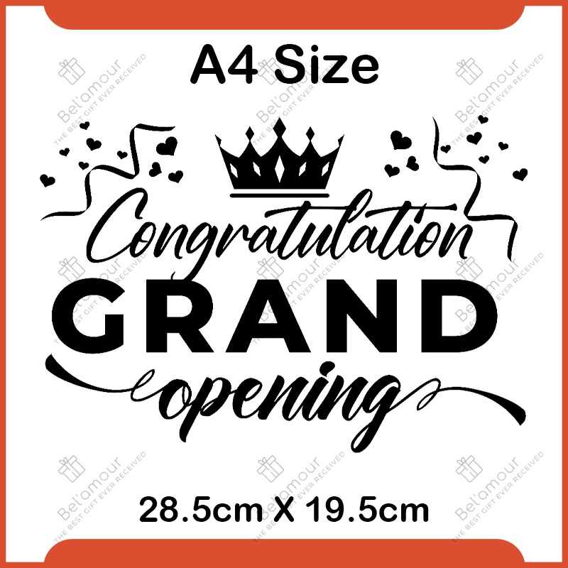 18-36 inch DIY Congrats Grad / Grand Opening / Congratulations BOBO ...