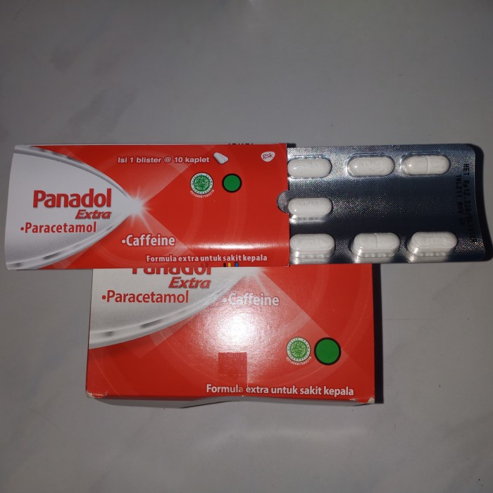 MERAH Panadol Extra Paracetamol Red 1 Box Contains 10 Blisters @ 10 ...