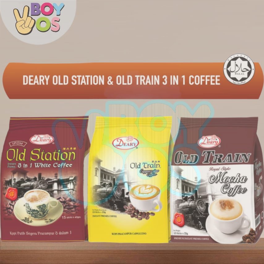 Deary Old Train & Old Station 3in1 Coffee (15 Sticks X 1Pkt) | Shopee ...