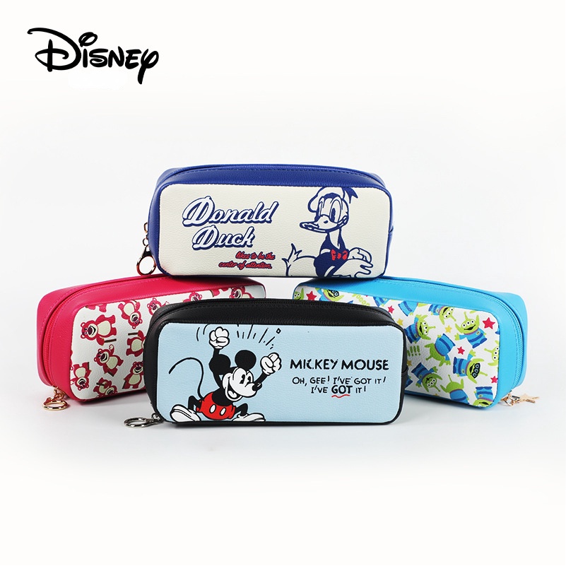 Cute Disney Strawberry Bear Three-Eyed Mickey Donald Duck Pencil Case ...