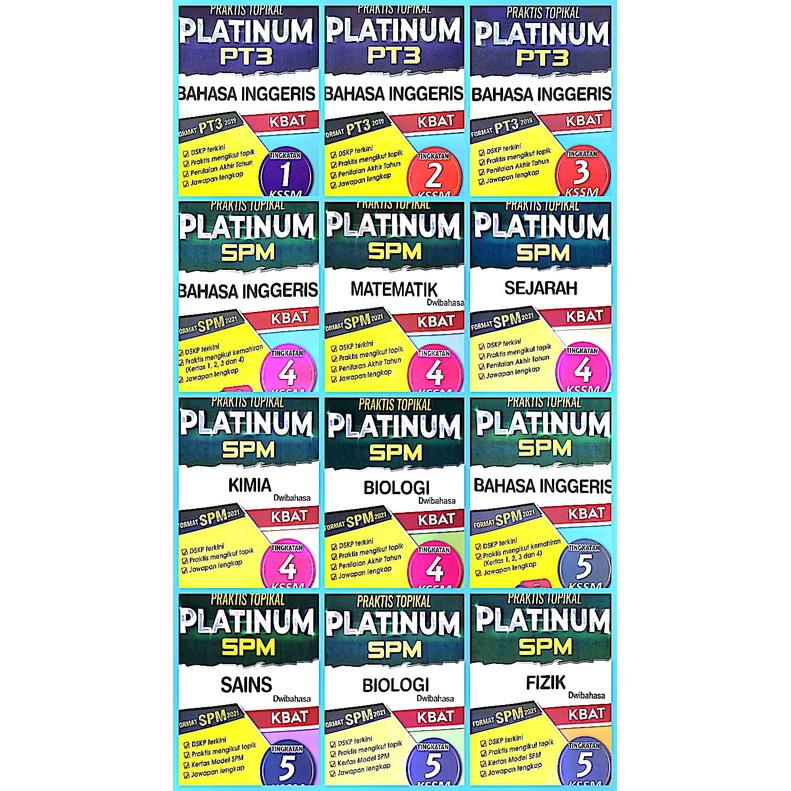 [ Nusamas ] Praktis Topikal Platinum Tingkatan 1 , 2 , 3 , 4 & 5 KSSM 2022 Buku Latihan | Shopee ...