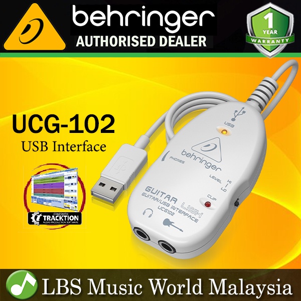 Behringer UCG-102 Guitar USB Interface with Killer Modelling & Effects ...