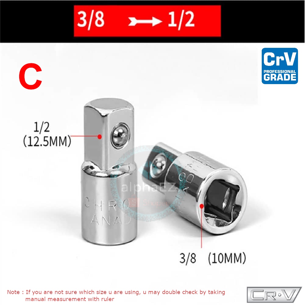 🇲🇾 TOOLS 1/2" INCH ( 12.5MM ) Heavy Duty ratchet Wrench and Adapter ...
