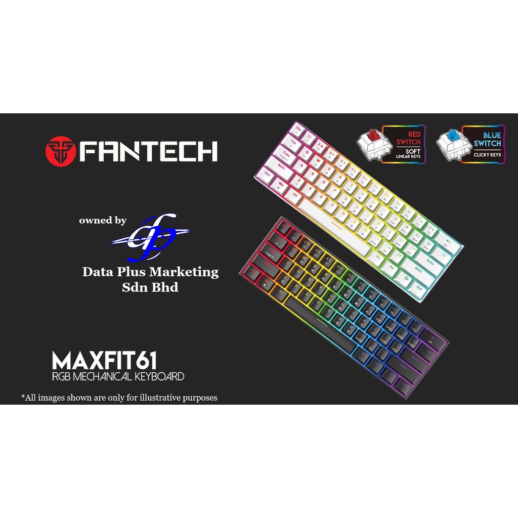FANTECH MAXFIT 61 RGB MECHANICAL KEYBOARD | Shopee Malaysia