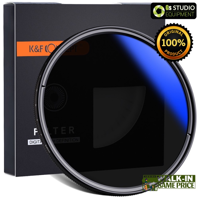 K & F Concept ND2-400 Variable ND Fader ND Filter Multi Layer Blue Coating ND400 | Shopee Malaysia