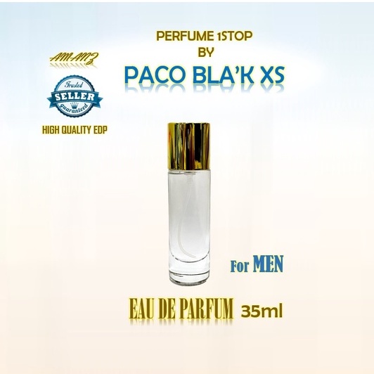 PERFUME P. BLACK XS (MEN) P.RA'B4NE 35ML (HIGH QUALITY EDP) MINYAK ...