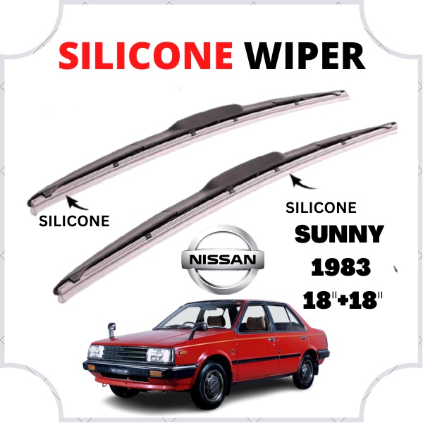 Nissan SUNNY 1983 Japan Silicone Windshield Car Wiper (2pcs/set ...