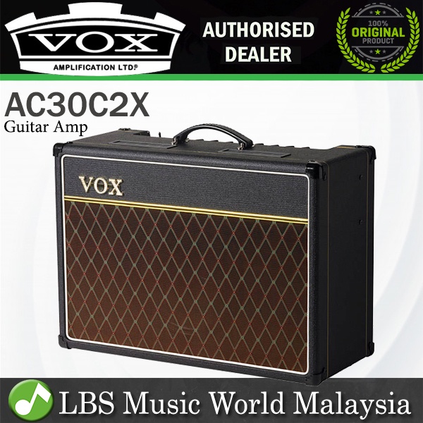 Vox AC30C2X 30 Watt 2x12 2 Channel Guitar Tube Combo Amp Amplifier with ...