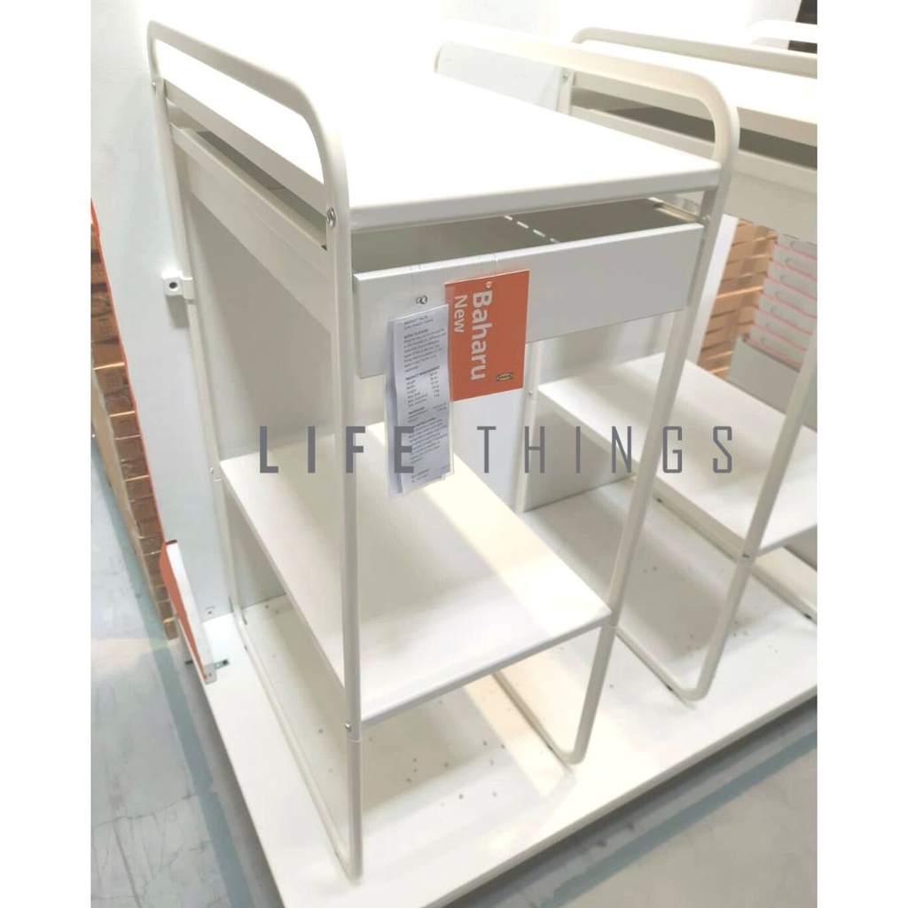 SUNNERSTA Ikea Trolley, Troli, Kitchen trolley with drawer, Rak Coway ...