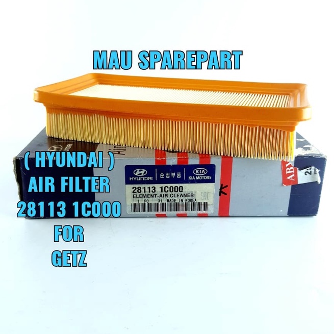 ( HYUNDAI ) AIR FILTER ( ELEMENT-AIR CLEANER )( 28113 1C000 ) FOR GETZ ...