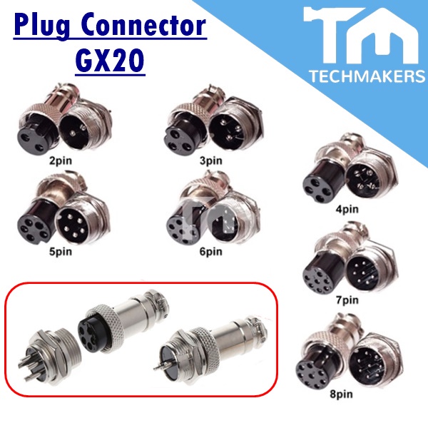 2/3/4/5/6/8/10 Pin 8A Din Circular Rugged Metal Connector Male + Female (1 set) Panel Mount for ...