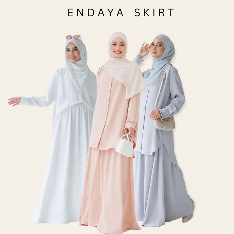 Estrella KL - Endaya Skirt (3 colors) | Shopee Malaysia