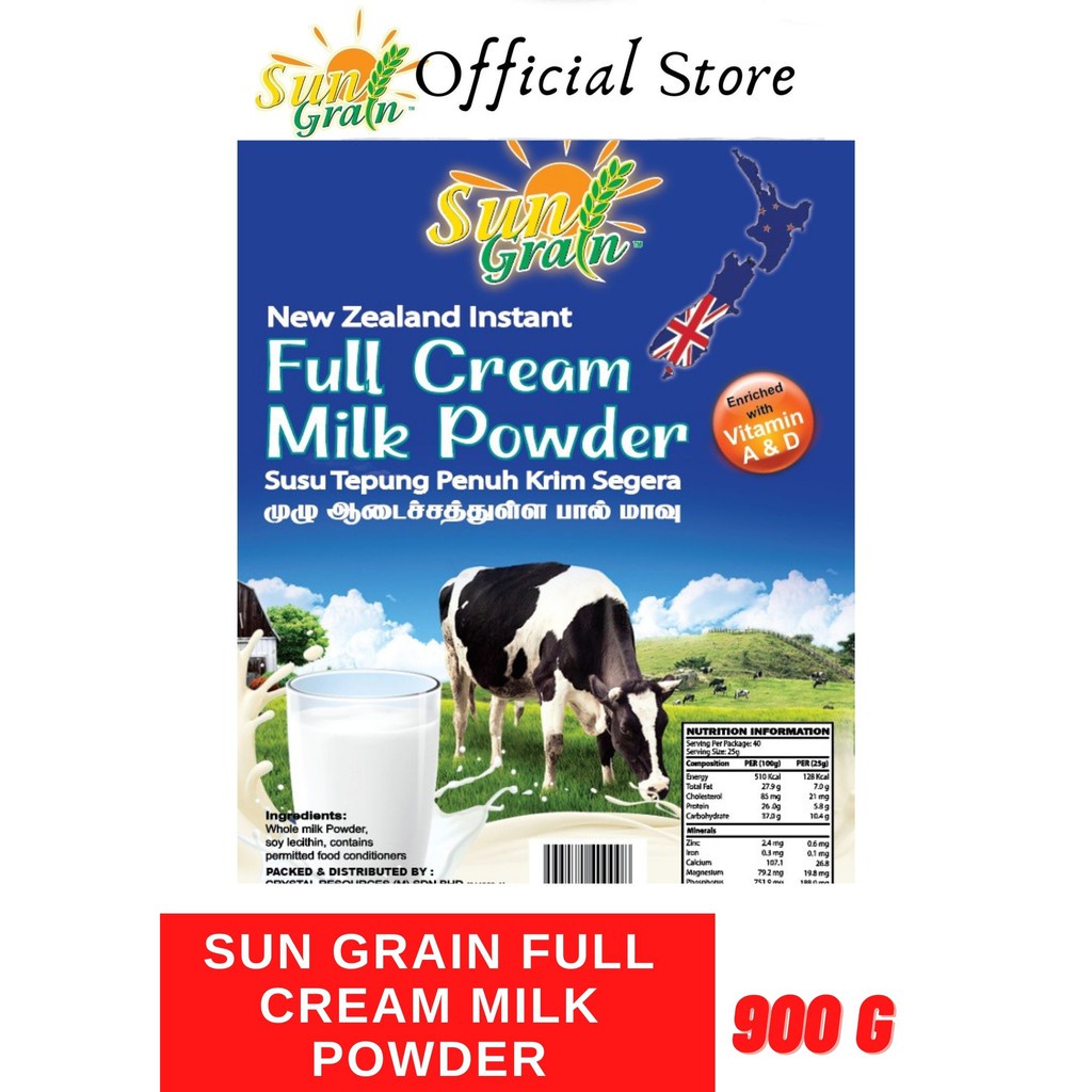 Sun Grain Full Cream Instant Milk Powder 900g | Shopee Malaysia