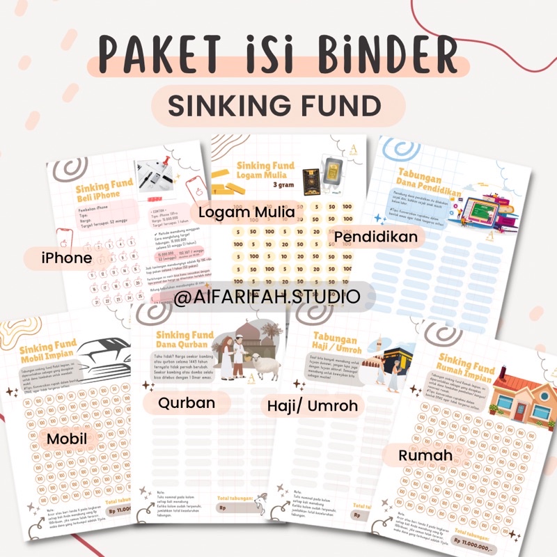 Binder SINKING FUND/SAVING CHALLENGE/REFILL BINDER/Financial BINDER ...