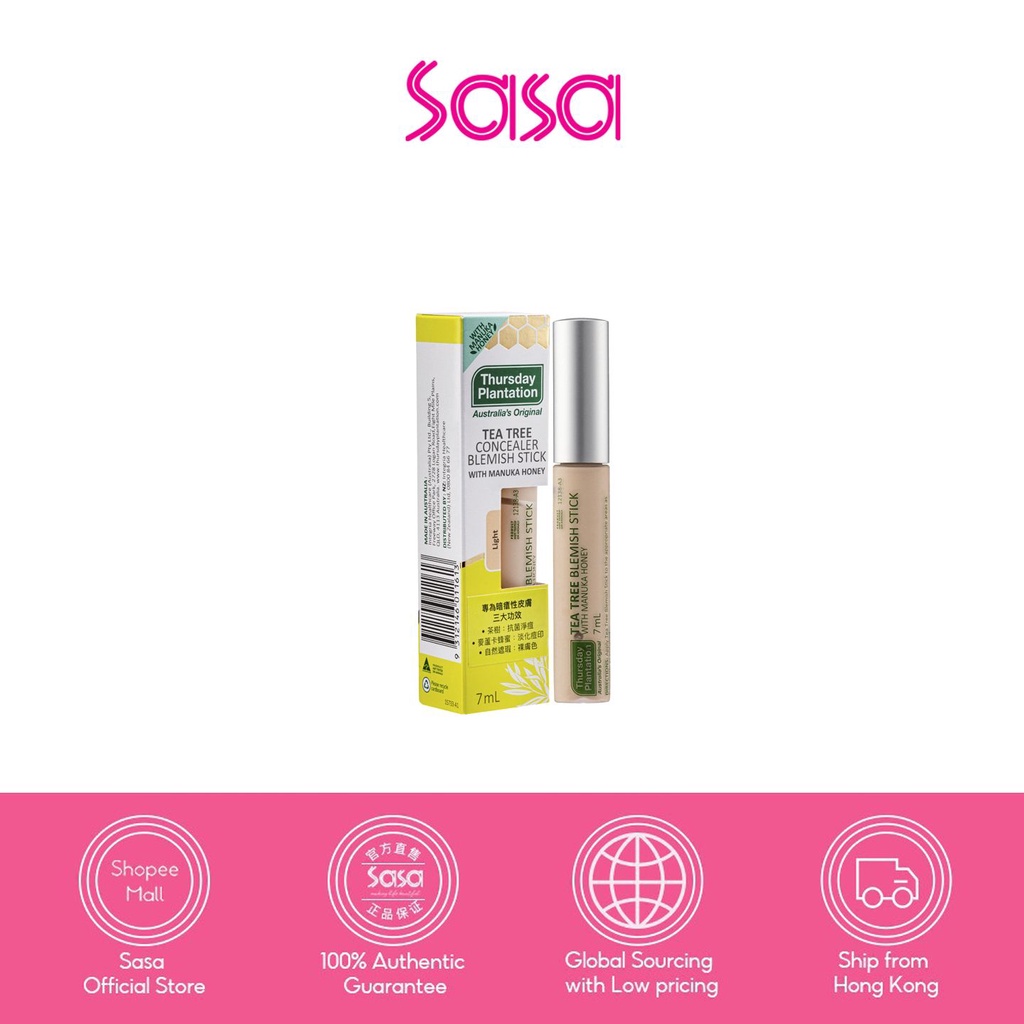 Thursday Plantation Tea Tree Concealer Blemish Stick (Light) (7ml ...