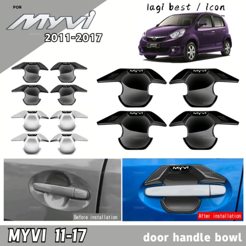Vemart Perodua myvi lagi best icon handle bowl cover accessories 2011 ...