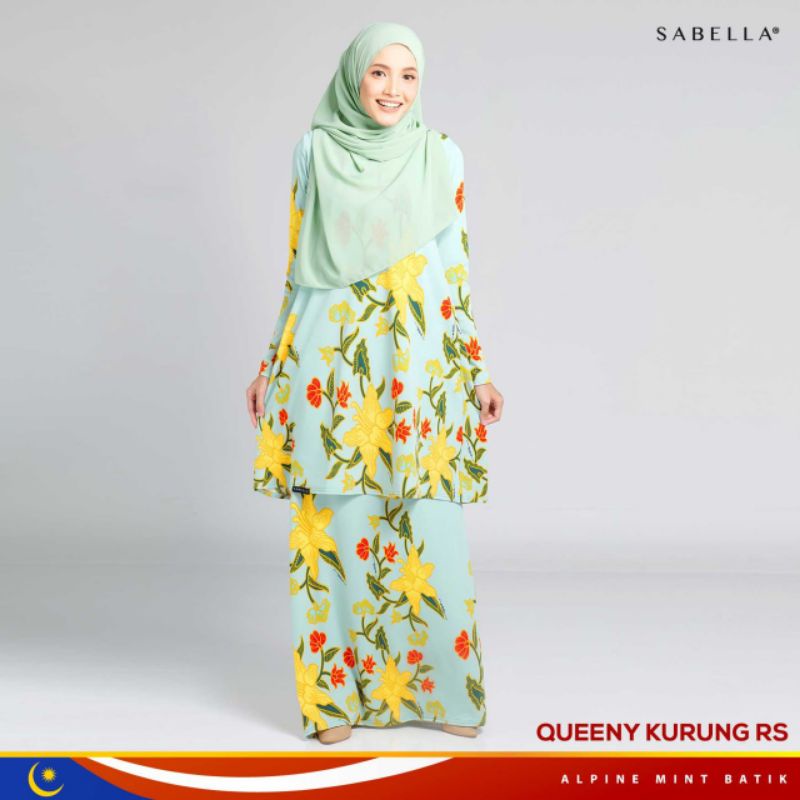Sabella Baju Kurung Queeny Batik Saiz XS, S, M, L dan XL Ready Stock | Shopee Malaysia