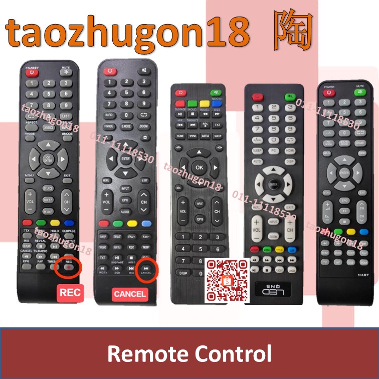 Original Dawa LED TV Remote Control WB Remote(EM) Smart(EM) QT-8 QN5 MV59C M48T M4BT S.M S.MODE ...