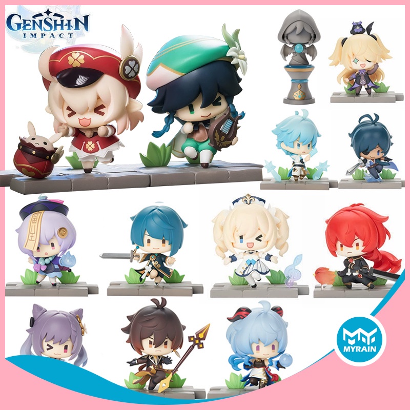 Hot Game Genshin Impact Anime Figure Battlefield Heroes Theme Series ...