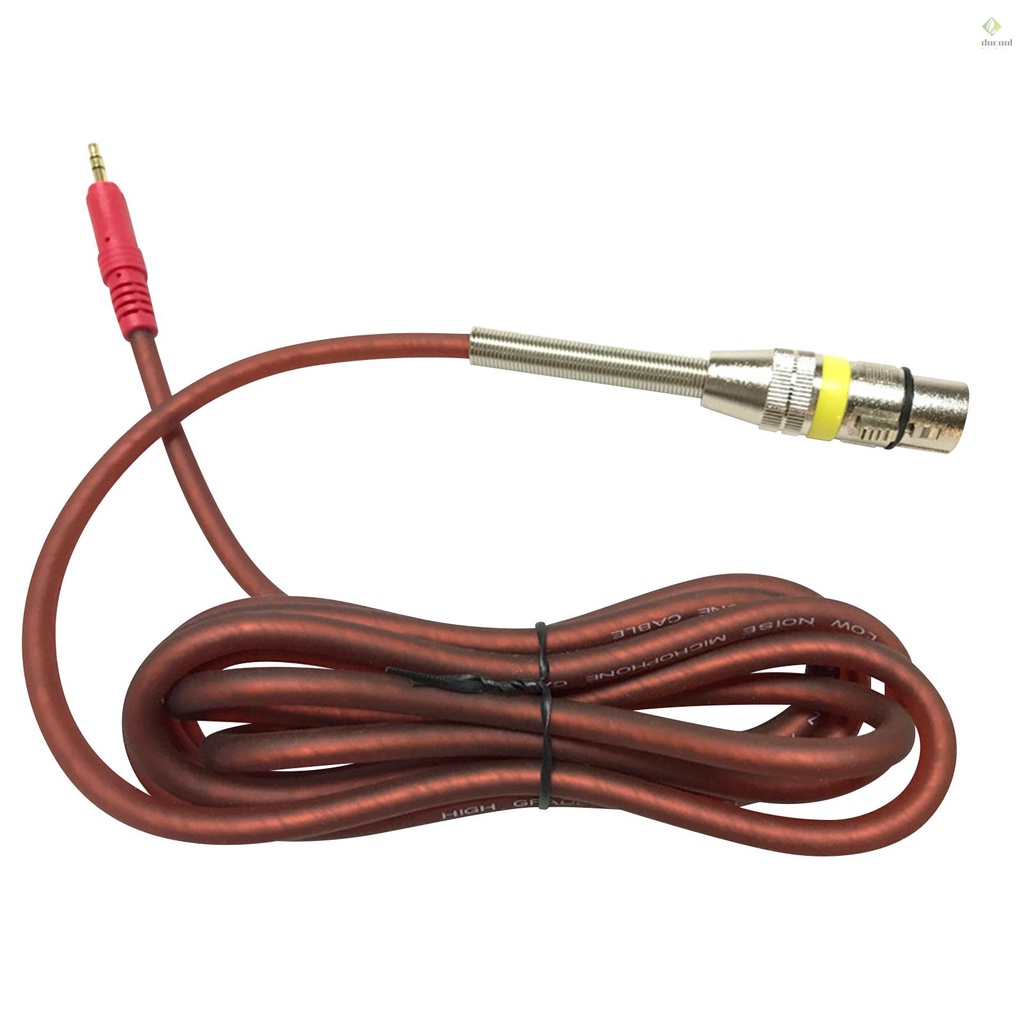 D&L 8.2ft 3.5mm Microphone Audio Cable XLR to 3.5mm Female Jack ...