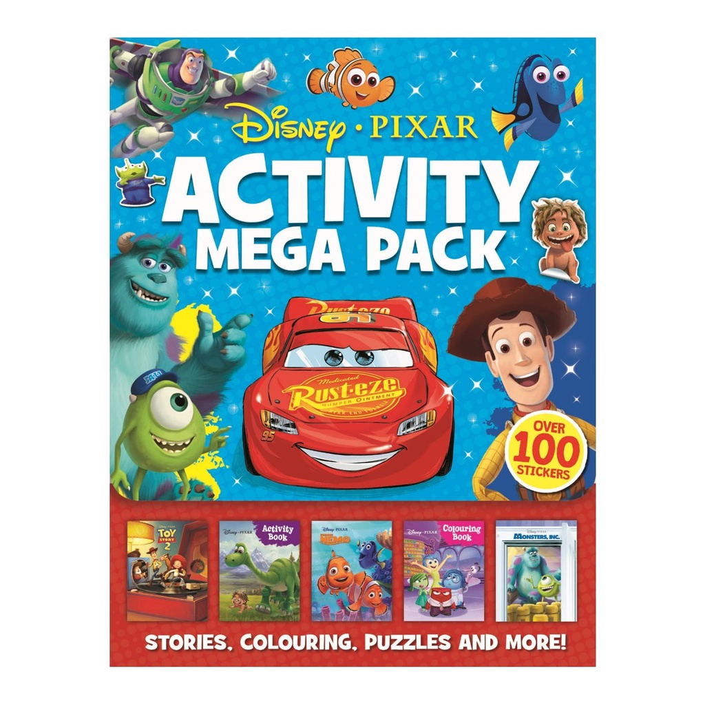 Disney Pixar Carry Storybook & Activity Pack (5 Books & Stickers ...