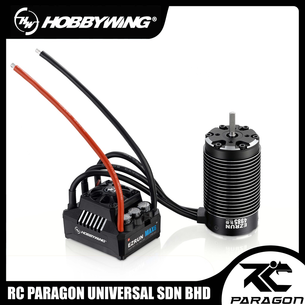 [Official Warranty] HOBBYWING EZRUN Max 6 160A ESC Combo (3s-8s) 4985 ...