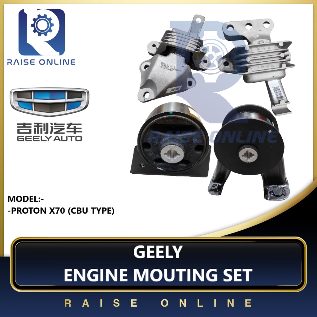 100% GENUINE GEELY PROTON X70 ENGINE MOUNTING SET ( 1 SET = 4PCS) CBU ...