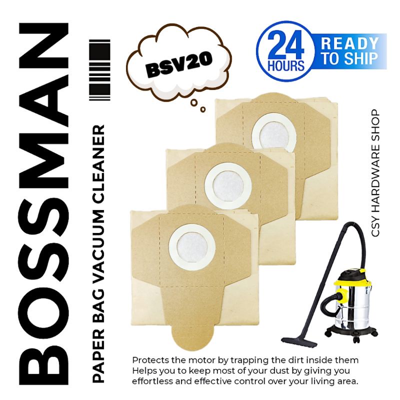 BOSSMAN Vacuum Cleaner Paper Bag | Shopee Malaysia