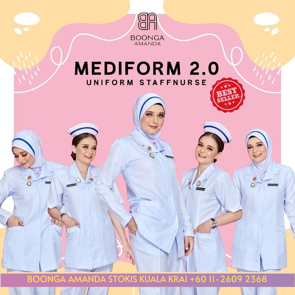 BAJU UNIFORM MISI NURSE JURURAWAT SISTER KKM PUTIH by BOONGA AMANDA ...