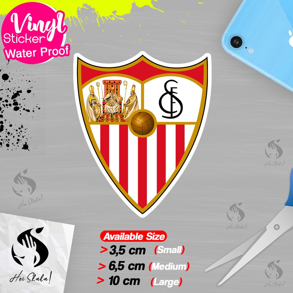 Sevilla Sticker, Spanish League Football Club Logo, Unit Logo Sticker ...