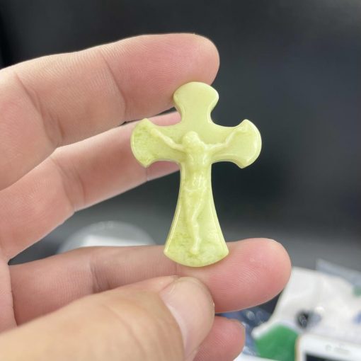 Van Chan Yen Bai Serpentine Jesus Christ Cross Face 4cm CP991 | Shopee ...