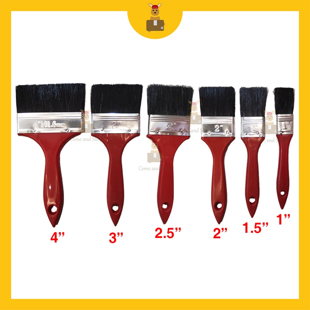 Nylon Paint Brush Wall Painting Berus Cat Nilon Plastik (1" / 1.5" / 2 ...