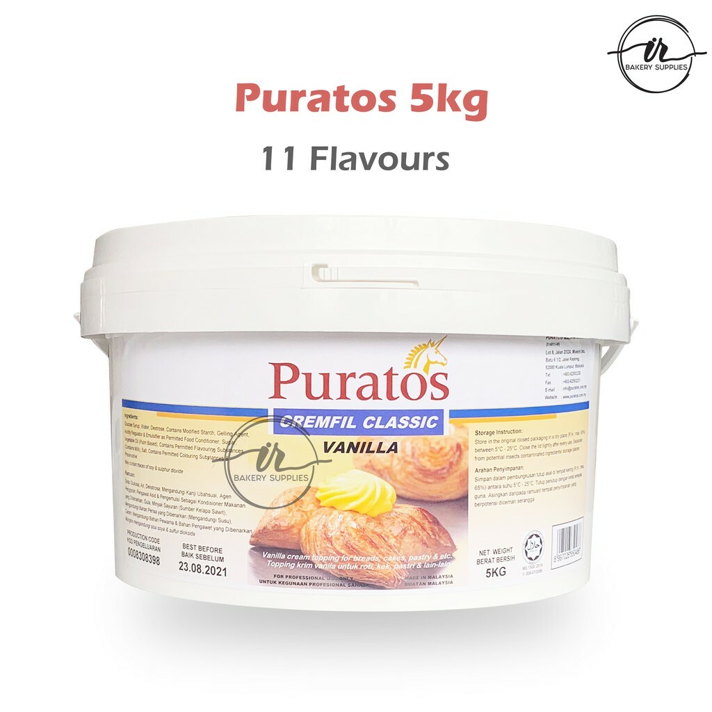 [5kg] Puratos Filling - Vanilla, Sweet Corn, Salted Corn, Lychee ...