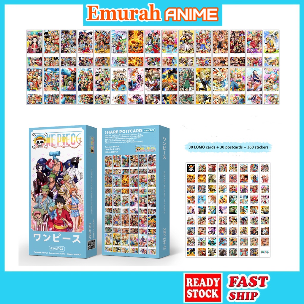 ONE PIECE Postcard Anime Manga Photocard Sticker luffy zoro | Shopee ...