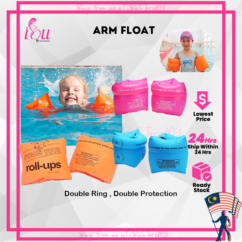 Inflatable Swimming Newborn Baby Safety Ring Arm Bands Float Baby ...