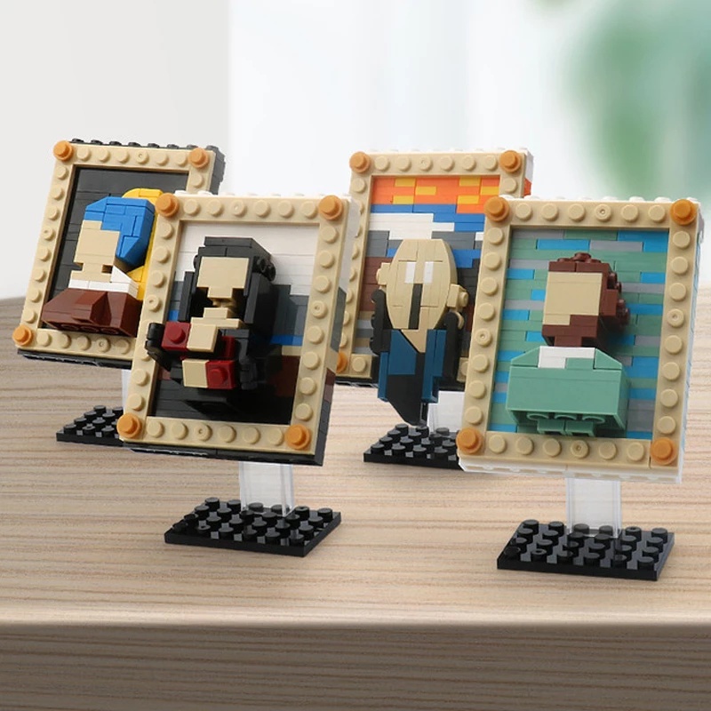 City series creative building blocks world masterpiece Mona Lisa ...