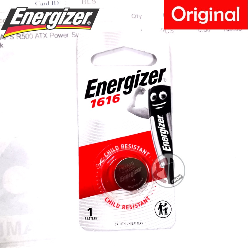 Official Energizer 1616 / CR1616 3V Lithium Coin Battery Replacement ...