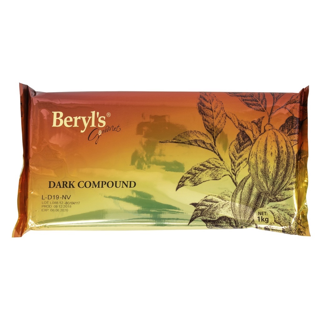 (Ready Stock) Beryl's Gourmet Milk/Dark Compound Chocolate Bar/1Kg ...