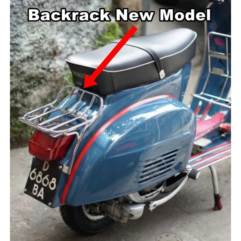 New Model Vespa Super Sprint VBB Backrack Rear Rack | Shopee Malaysia