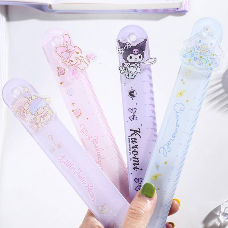 15cm Kawaii Sanrio Cinnamoroll Kuromi My Melody LittleTwinStars Clear ...