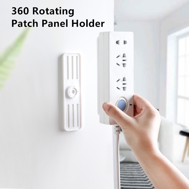 Rotatable Wall-Mounted Plug Fixer Self-Adhesive Socket Fixer Power ...