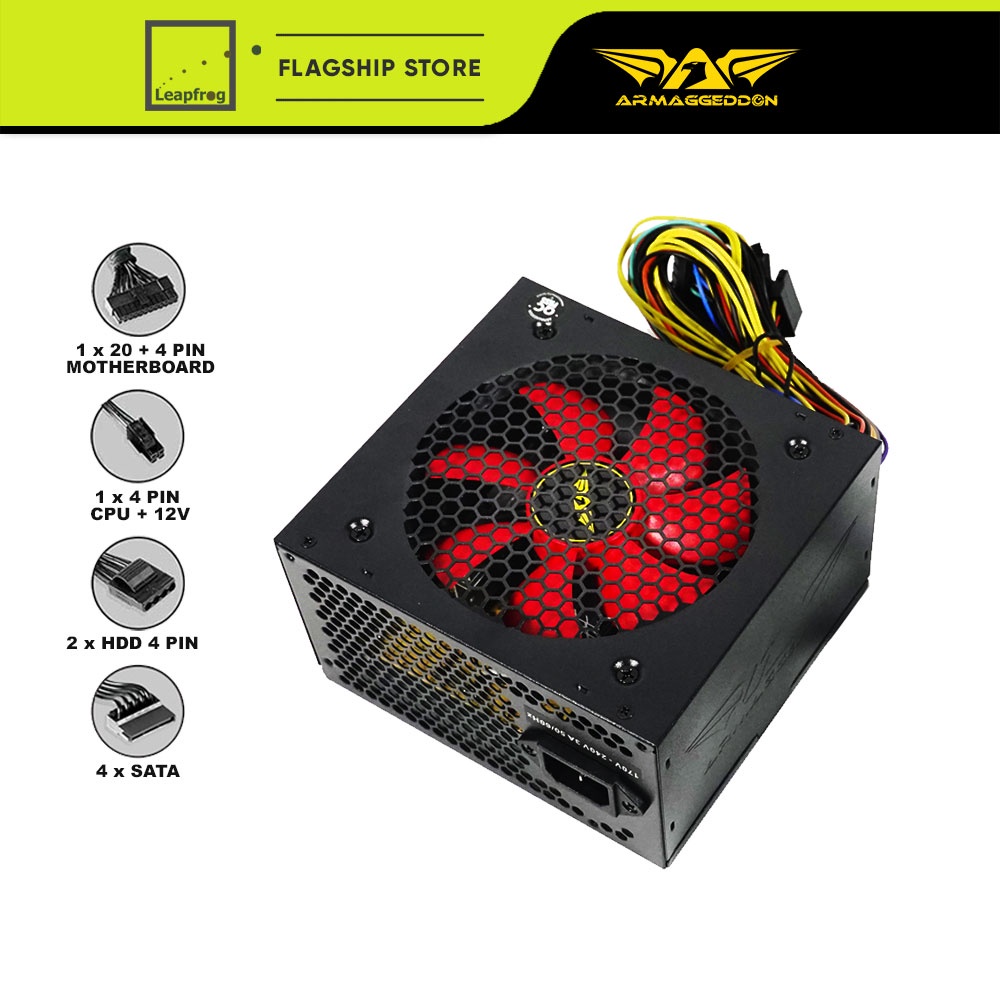 Armaggeddon Voltron Bronze 235FX Power Supply With 120MM Fan | Pure Power Rated 242 Watts | 1 ...