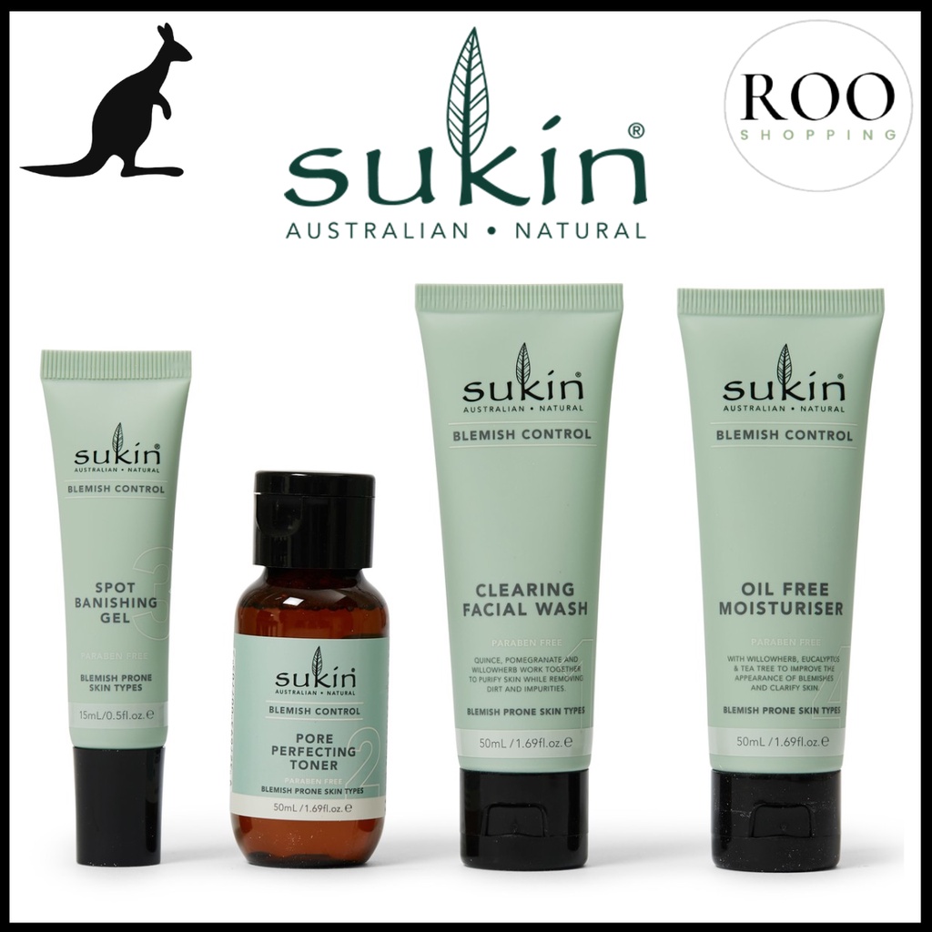 Sukin Australia Blemish Control Range - Facial Wash / Pore Perfecting ...