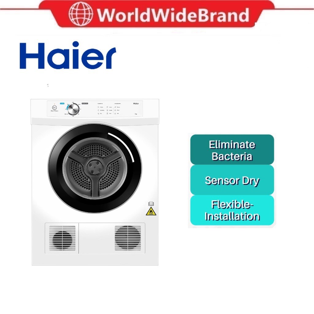 Haier 7kg Dryer Reversible Vented Sensor Dry Without Display Panel ...