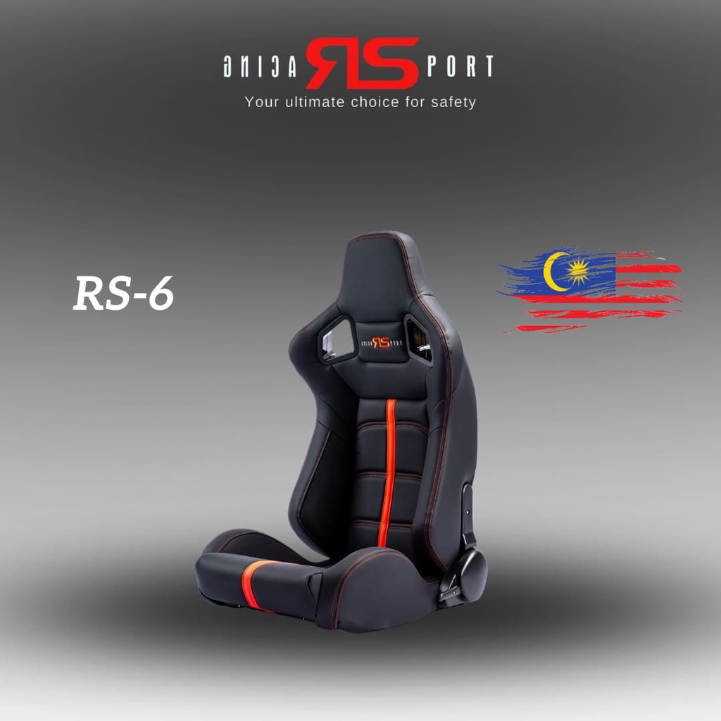 RS 6 Racing Sport Semi Bucket Seat | Shopee Malaysia