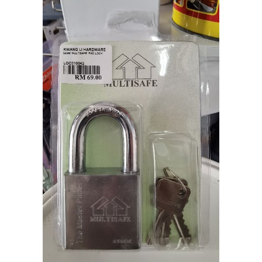 MULTI SAFE HEAVY DUTY PAD LOCK 54MM | Shopee Malaysia